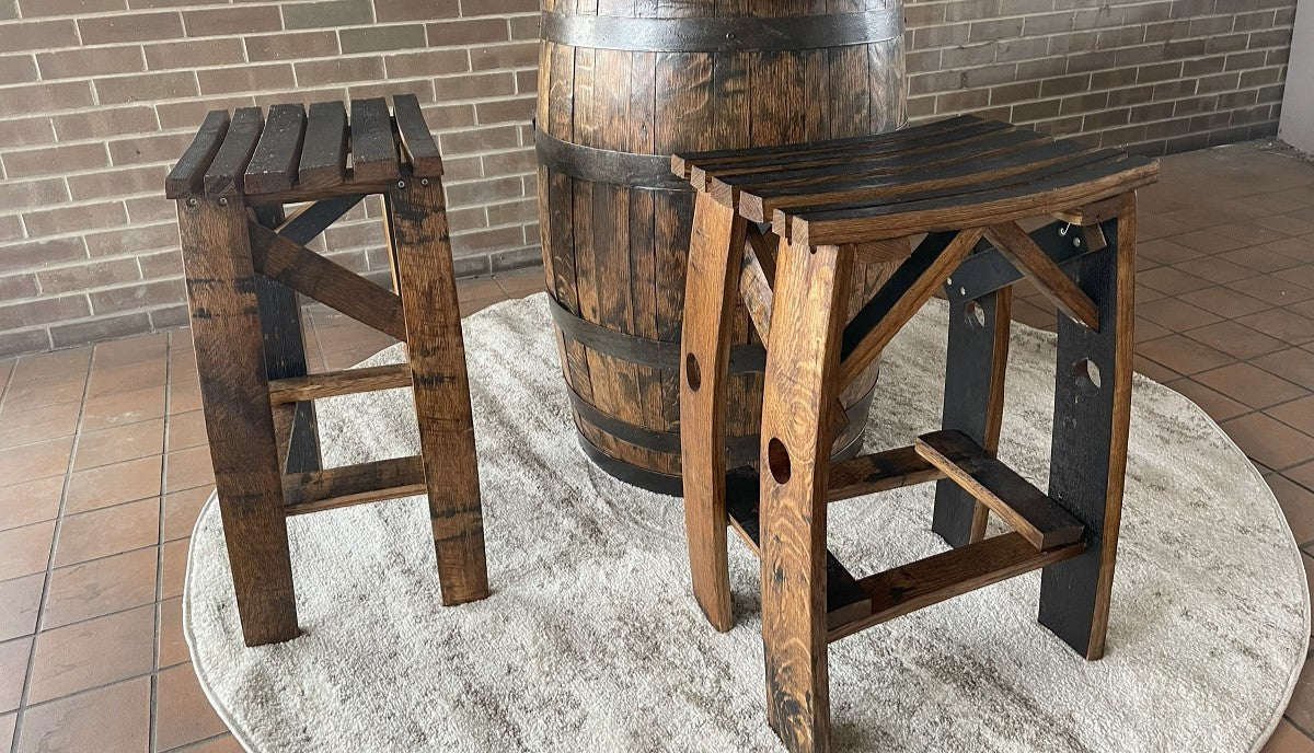 NEW Whiskey Barrel Stave Stools – Mystic Barrels
