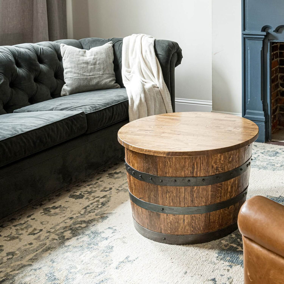 Half-Barrel Tables - Barrels For Furniture - Mystic Barrels