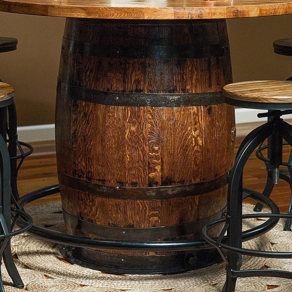 Whiskey Barrel Footrails – Mystic Barrels